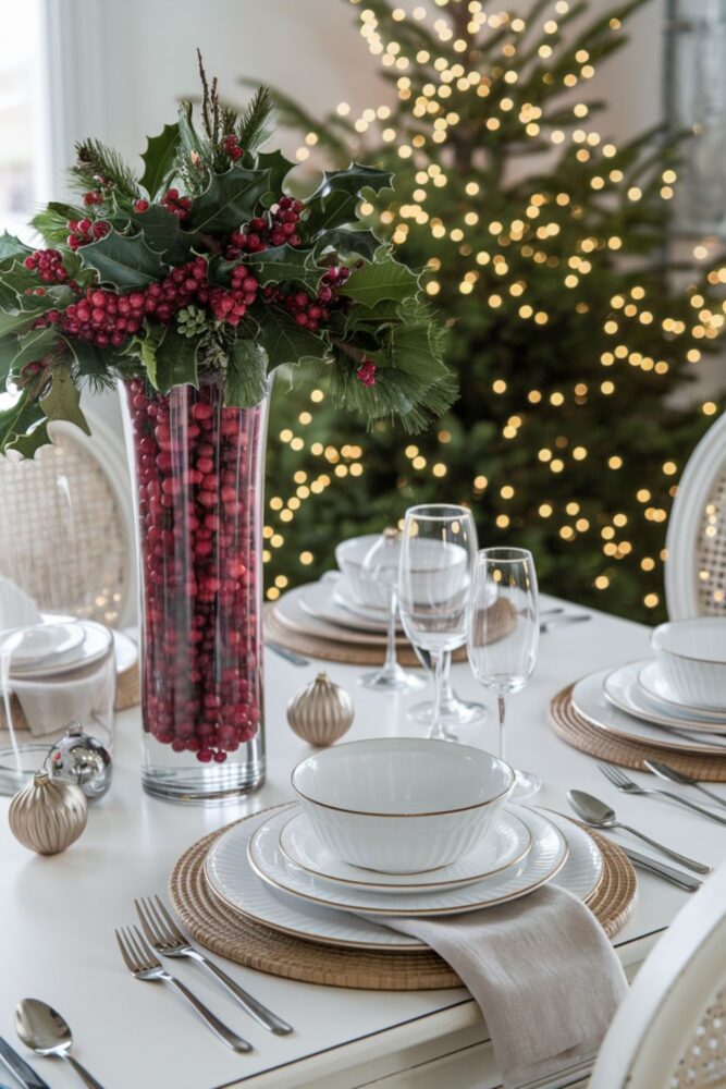 15 Elegant Christmas Dining Table Decor Ideas You’ll Love - Trimmed Roots