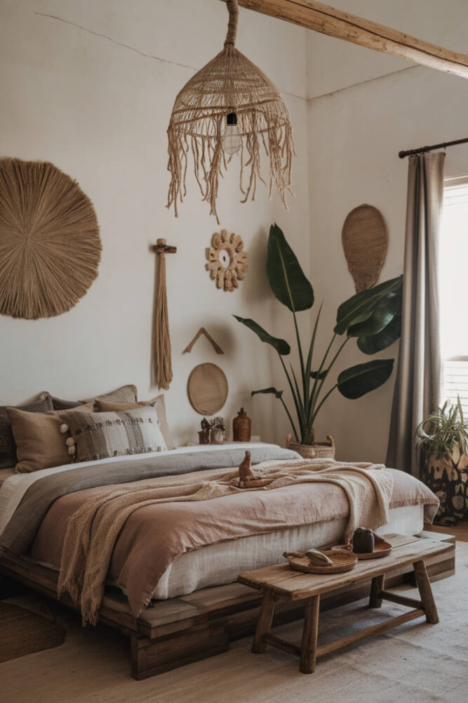 20 Boho Bedroom Lighting Ideas That Are Pure Magic - Trimmed Roots