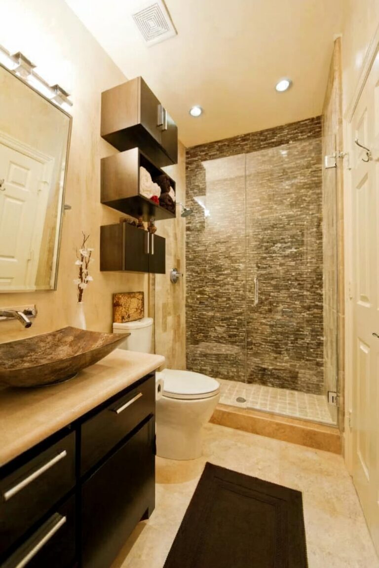 23 Stylish Walk-In Showers That Make Small Bathrooms Shine - Trimmed Roots