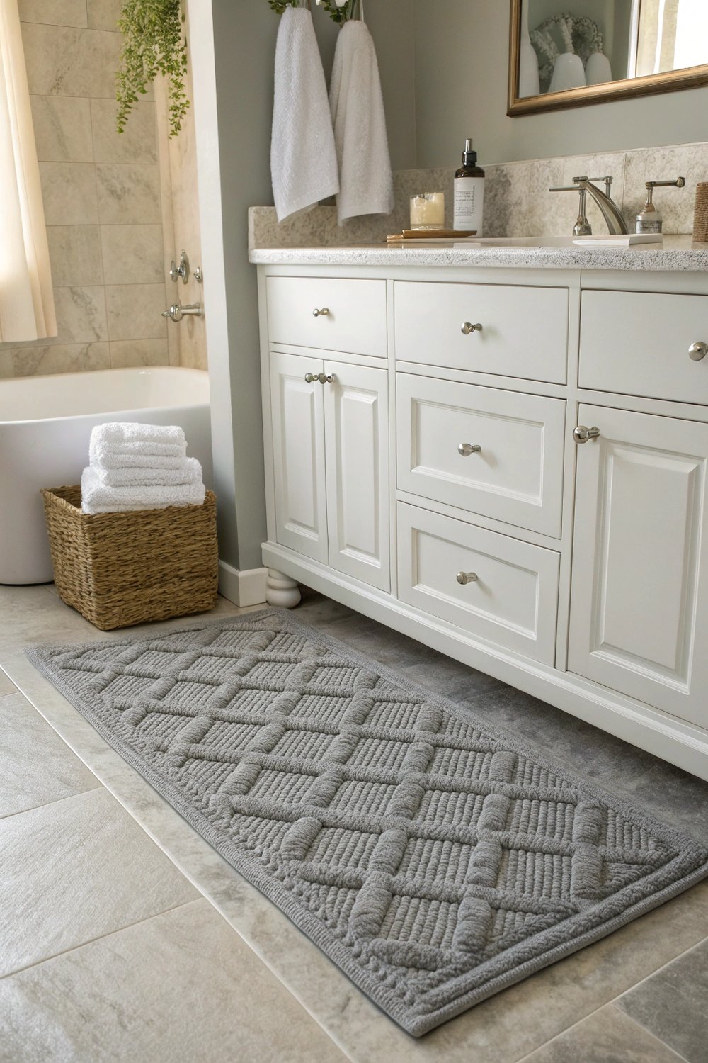 27 Chic Grey Bathroom Ideas That Never Go Out of Style - Trimmed Roots